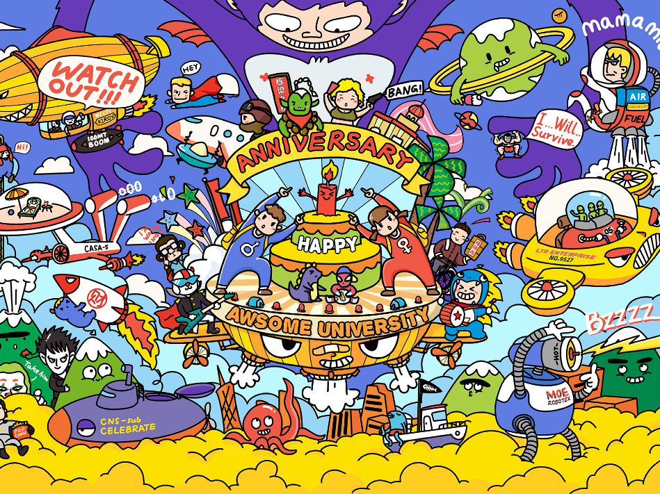 FUNNY CLUB拼图_廖无患-站酷ZCOOL