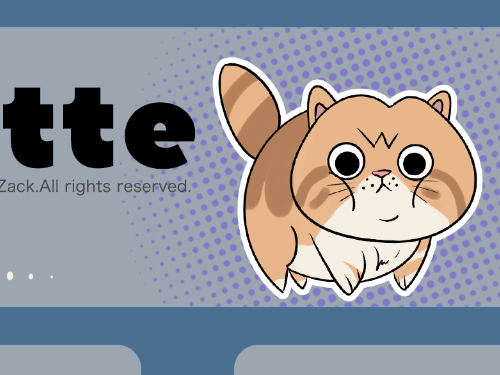 ip形象&表情包设计｜拿铁猫_ZACK插画-站酷ZCOOL