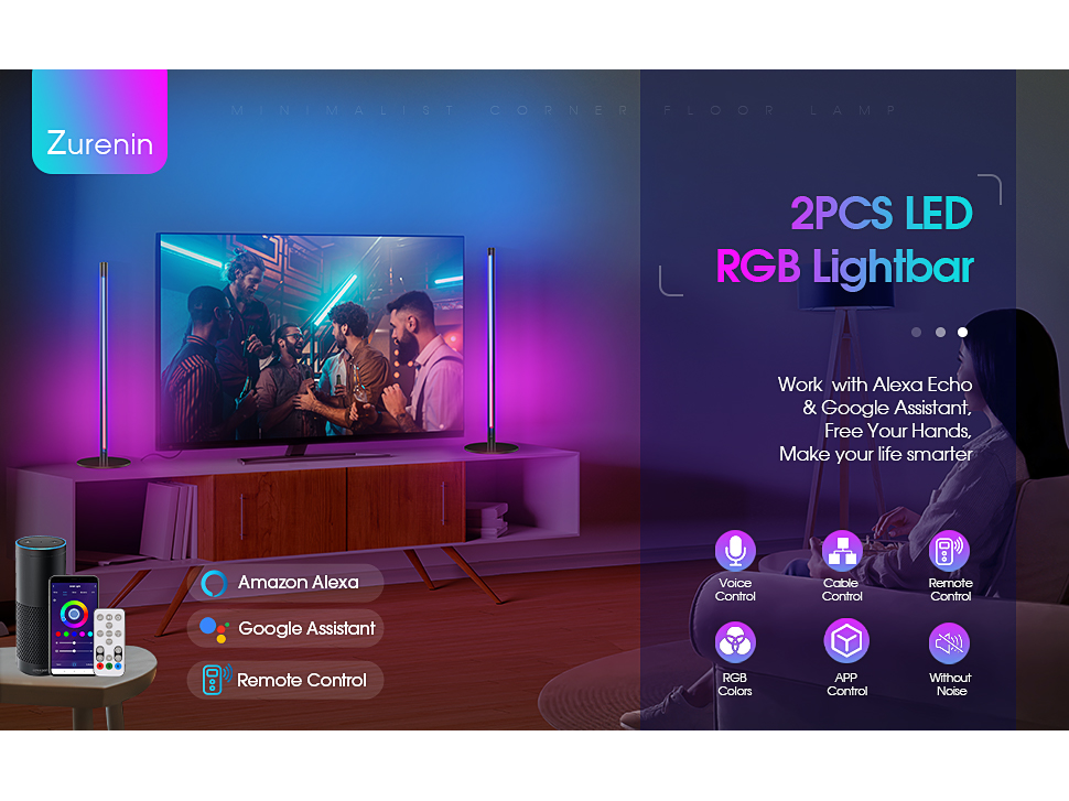 智能墙角灯-Amazon套图_不爱吃青菜Sama-站酷ZCOOL