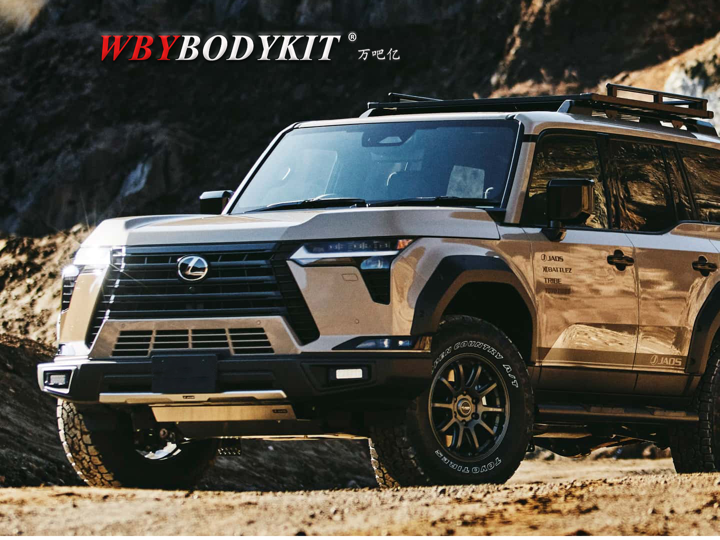 2024雷克萨斯GX改装JAOS宽体小包围前后唇轮眉机盖尾翼_WBYBODYKIT-站酷ZCOOL