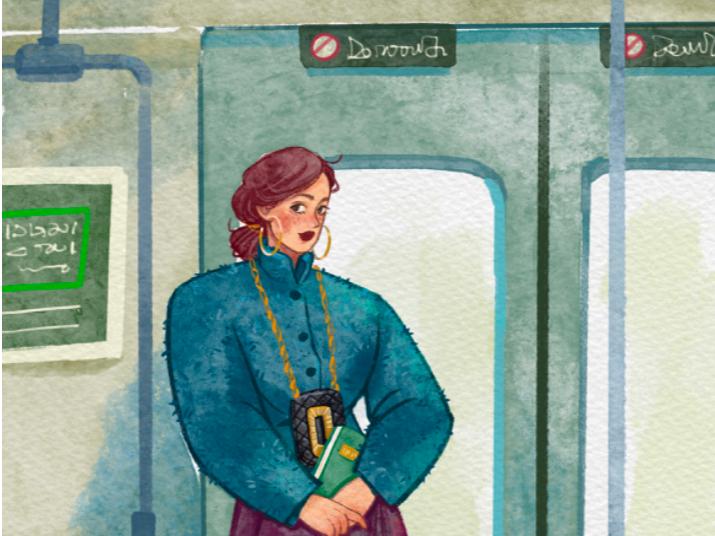 水彩，不同场景中的女孩们_ZsikoAo-站酷ZCOOL