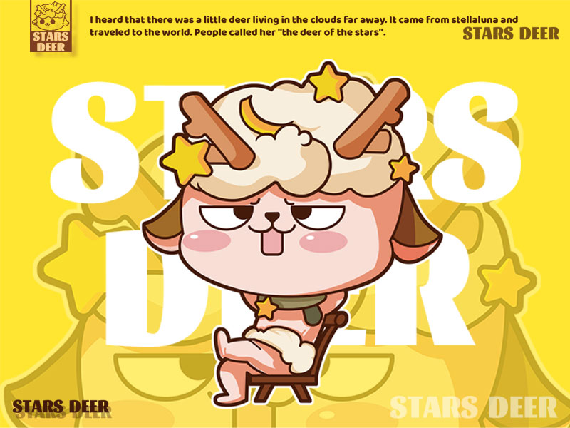 STARS DEER星星鹿——IP形象设计 吉祥物设计 _鹿灵DeerSpirit-站酷ZCOOL