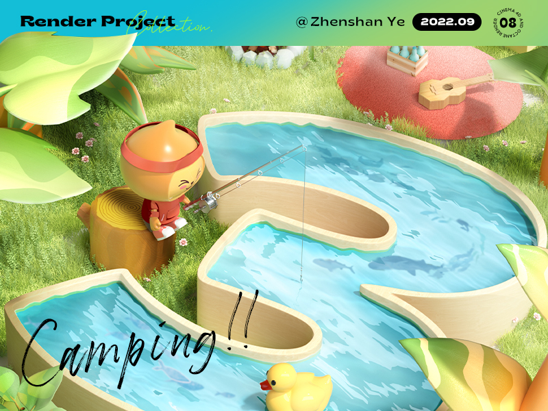 电商KV海报三维渲染合集_青青椰-站酷ZCOOL