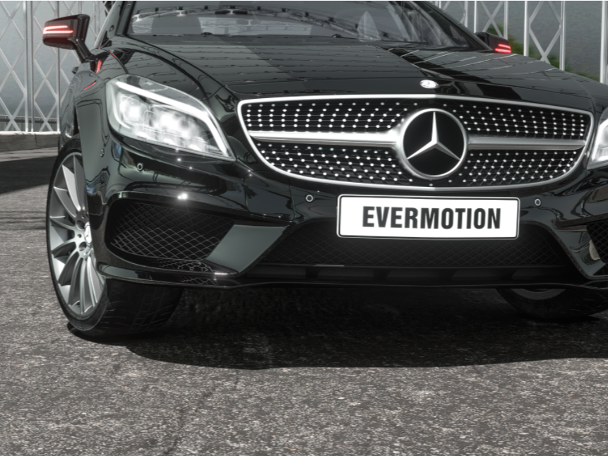 Mercedes CLS 500 汽车三维渲染_熊熊本熊-站酷ZCOOL