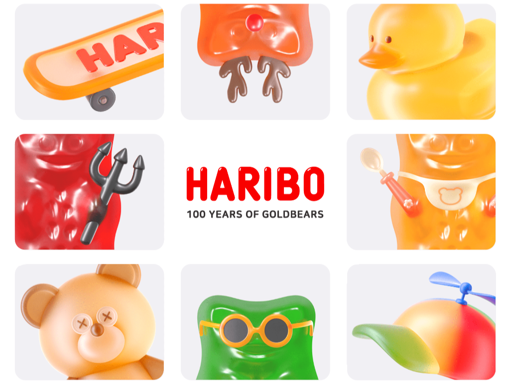 设计分享/HARIBO Media Exhibition Asset Design_BranD杂志-站酷ZCOOL