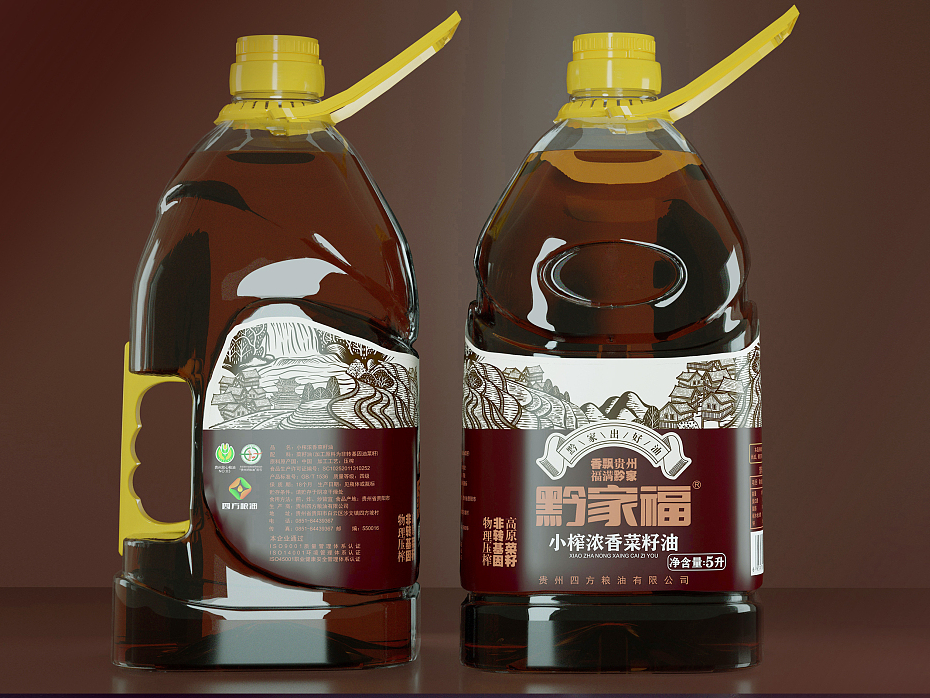 【Best'M 本墨设计×黔家福】黔家福菜籽油系列_BestM本墨设计-站酷ZCOOL