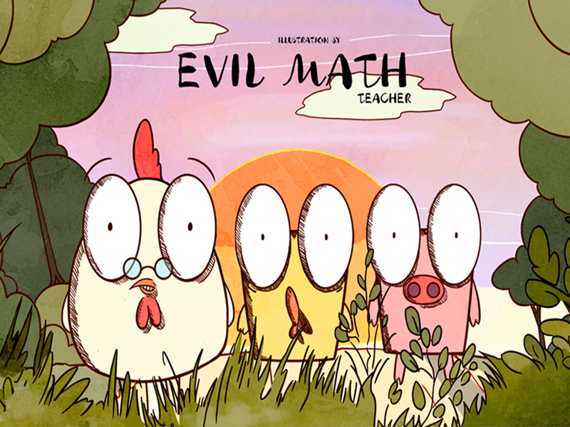 《邪恶的数学老师》动画角色场景设计_阿诗1123-站酷ZCOOL