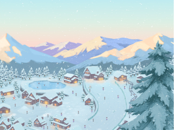 动态插画-冬雪_风子凯-站酷ZCOOL