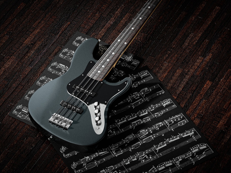 Fender Bass Exercises｜电贝斯渲染_SPACE_Z-站酷ZCOOL