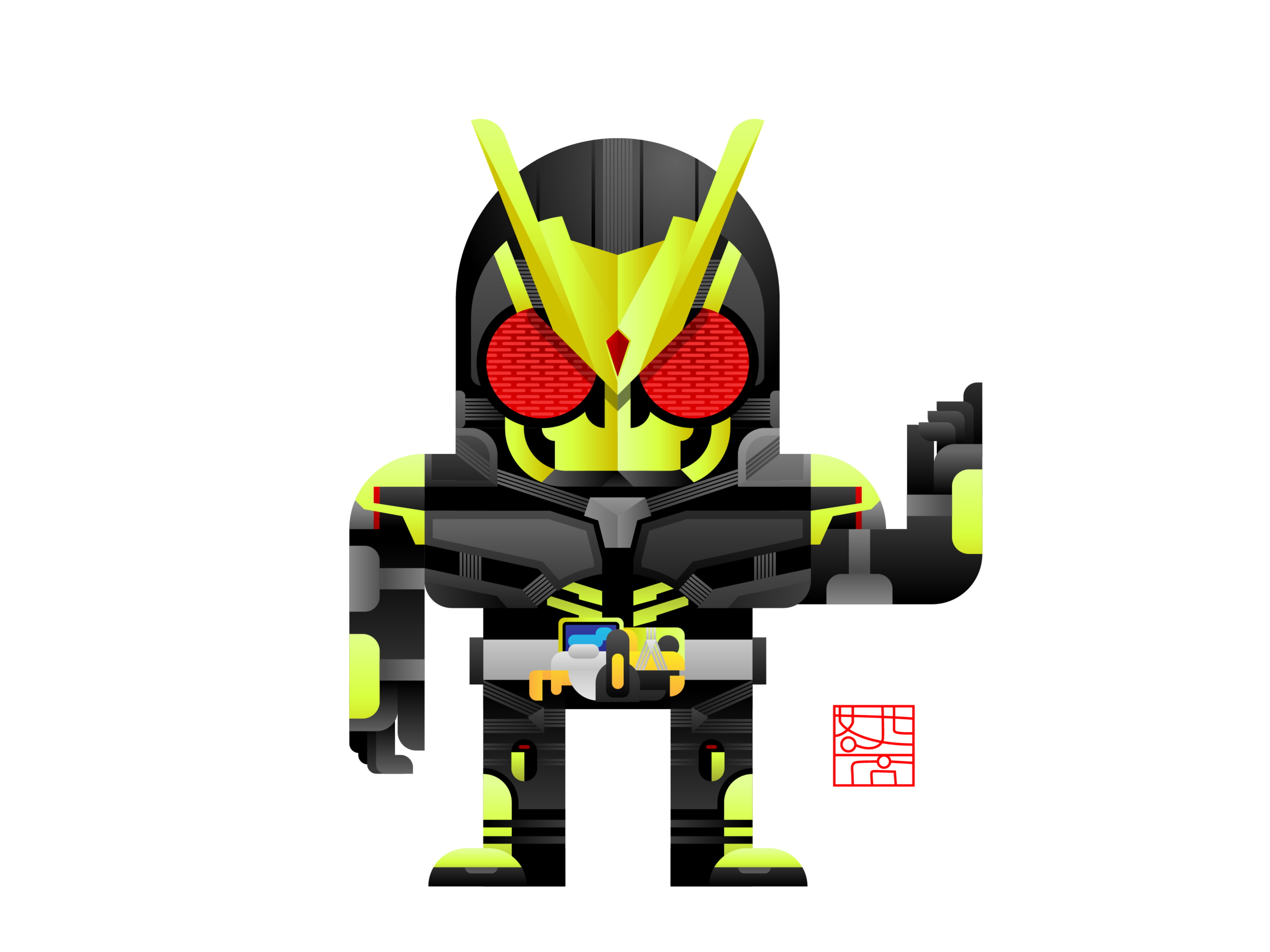 假面骑士Zero-one全图鉴（原创设计 持续更新）_阿亮JOIN工作室-站酷ZCOOL