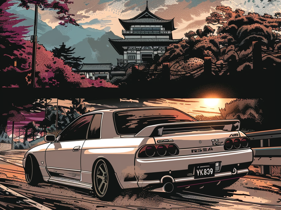 AIGC R32 GTR漫画绘本_大叔Pro-站酷ZCOOL