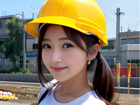 AI手机壁纸【制服美女】第2弹【工地倩影】 喜欢拿走_楼上神秘男子-站酷ZCOOL