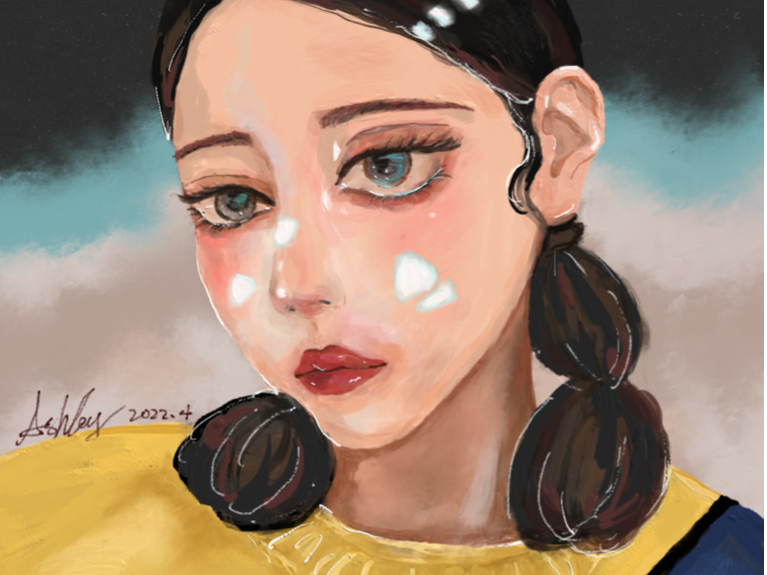 自画像_Ashley一魏JL-站酷ZCOOL