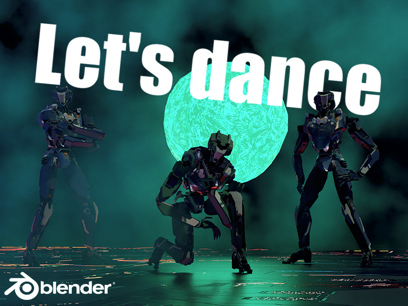 【Blender】Let's dance!_White_Guys-站酷ZCOOL