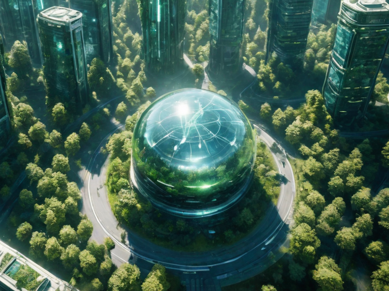 晶莹未来：透明奇迹中的森林都市_黑橘321-站酷ZCOOL