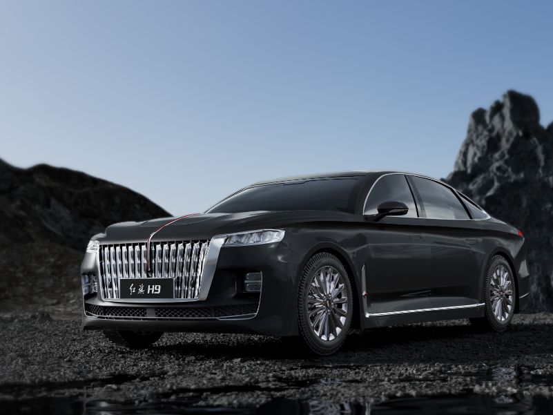 建模&渲染-红旗H9_黑政政-站酷ZCOOL