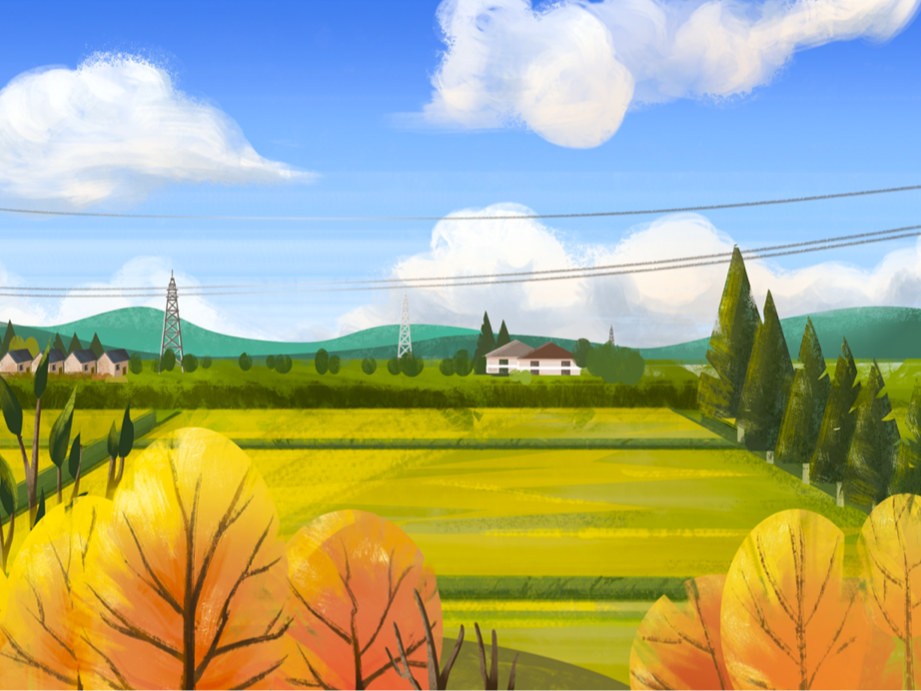 秋天的田野_小猪墨莱-站酷ZCOOL