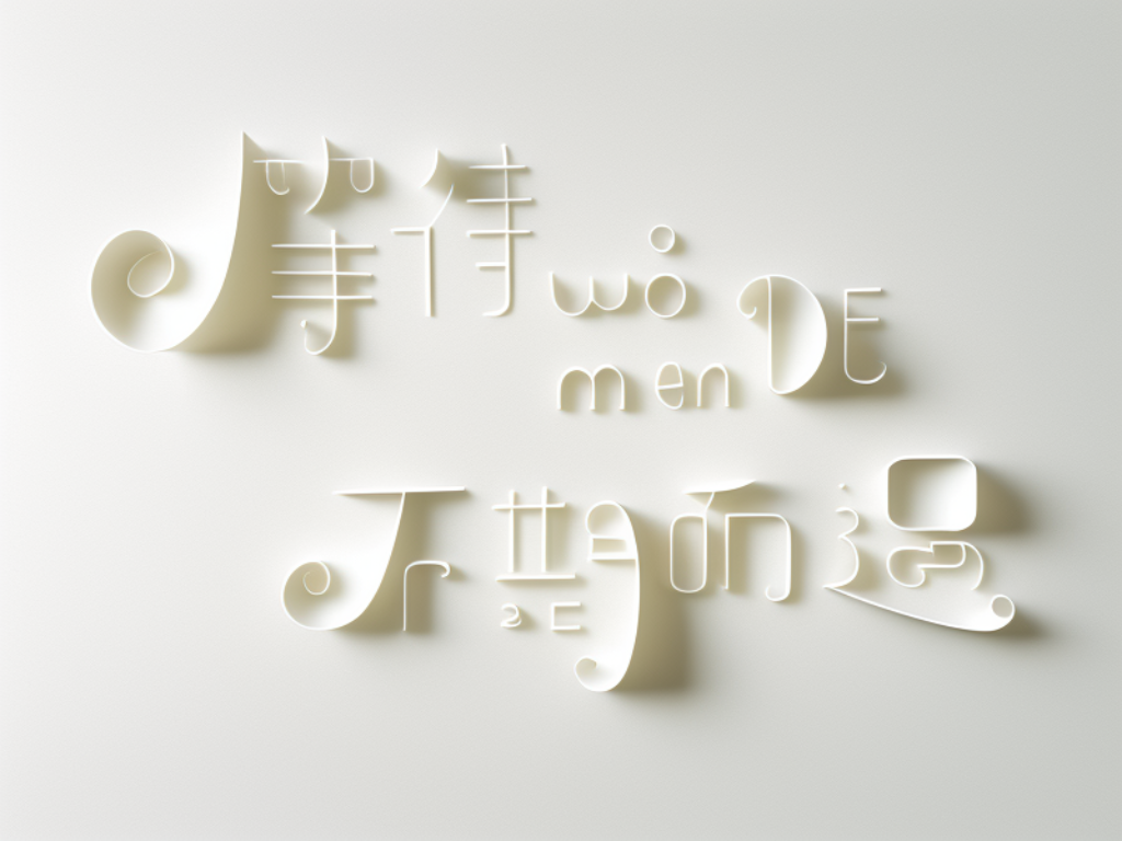字体设计 SD/Stable Diffusion 第一波-立体纸系列_茉莉墨香香-站酷ZCOOL