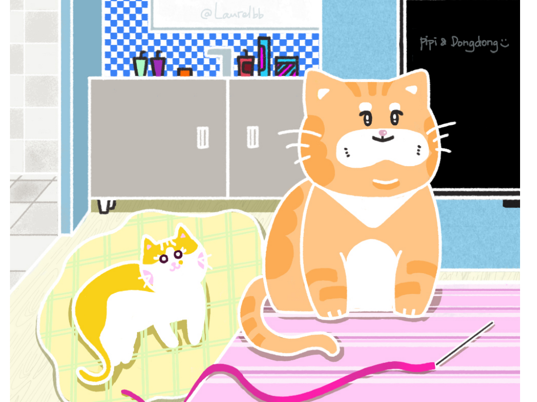 家有猛兽 | Pipi & Dongdong_Laurelbb-站酷ZCOOL