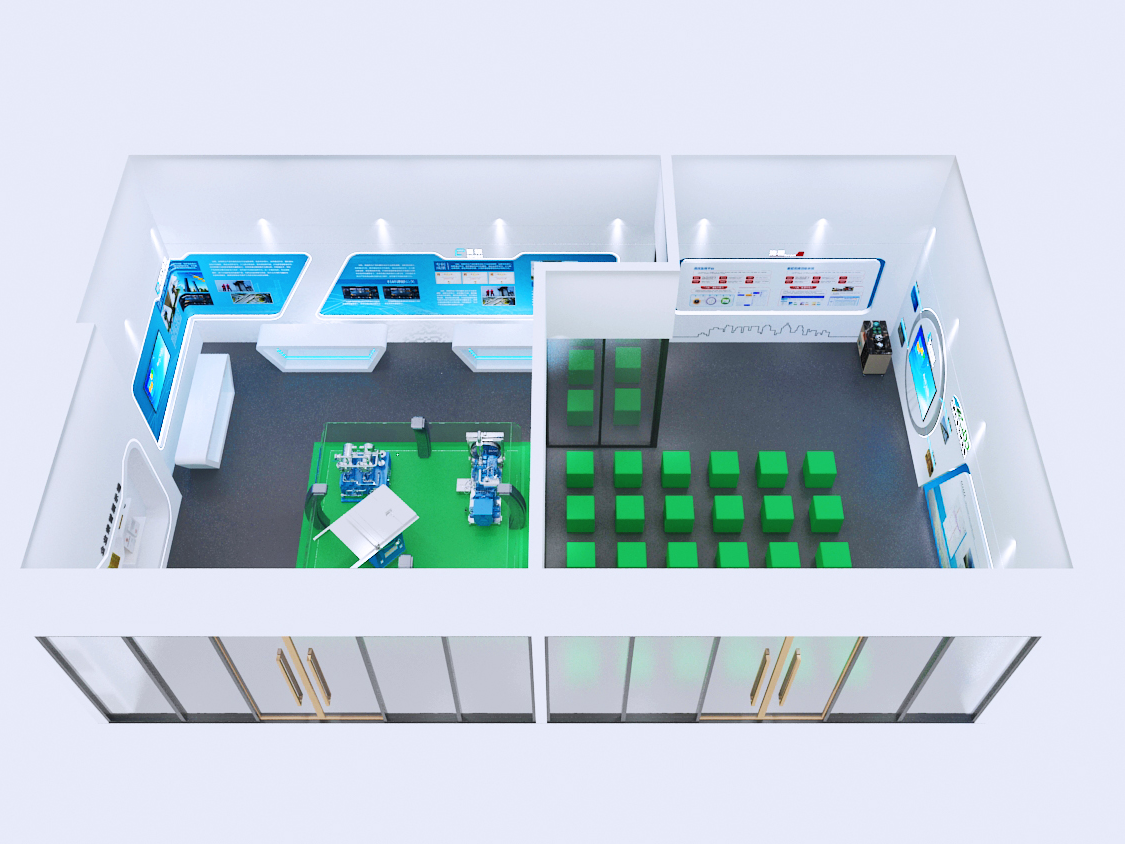 机务段设备科技展厅设计3D效果图_3D设计师NG男-站酷ZCOOL