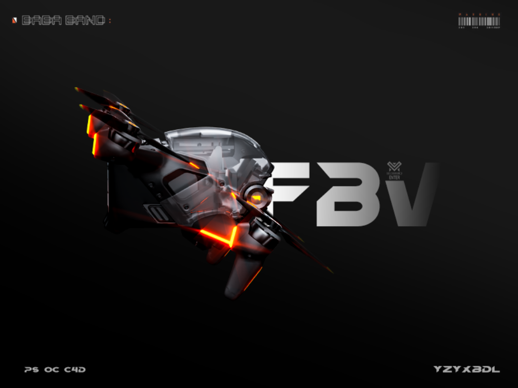 【DJI FPV-无人机】 Octane产品渲染__老衲不爱用飘柔-站酷ZCOOL