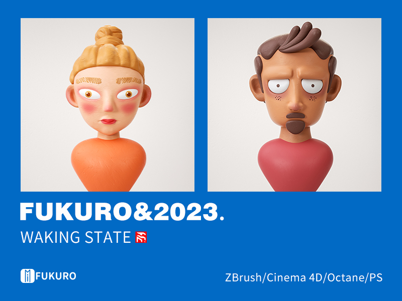 FUKURO春潮带雨（粘土风格群像计划）——Feb._FUKUROchina-站酷ZCOOL