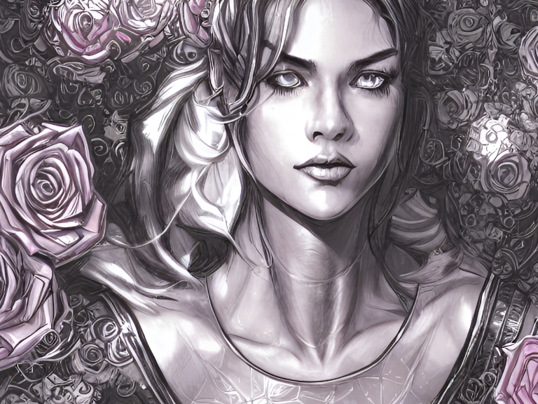 玫瑰女孩_暖暖的灰色-站酷ZCOOL