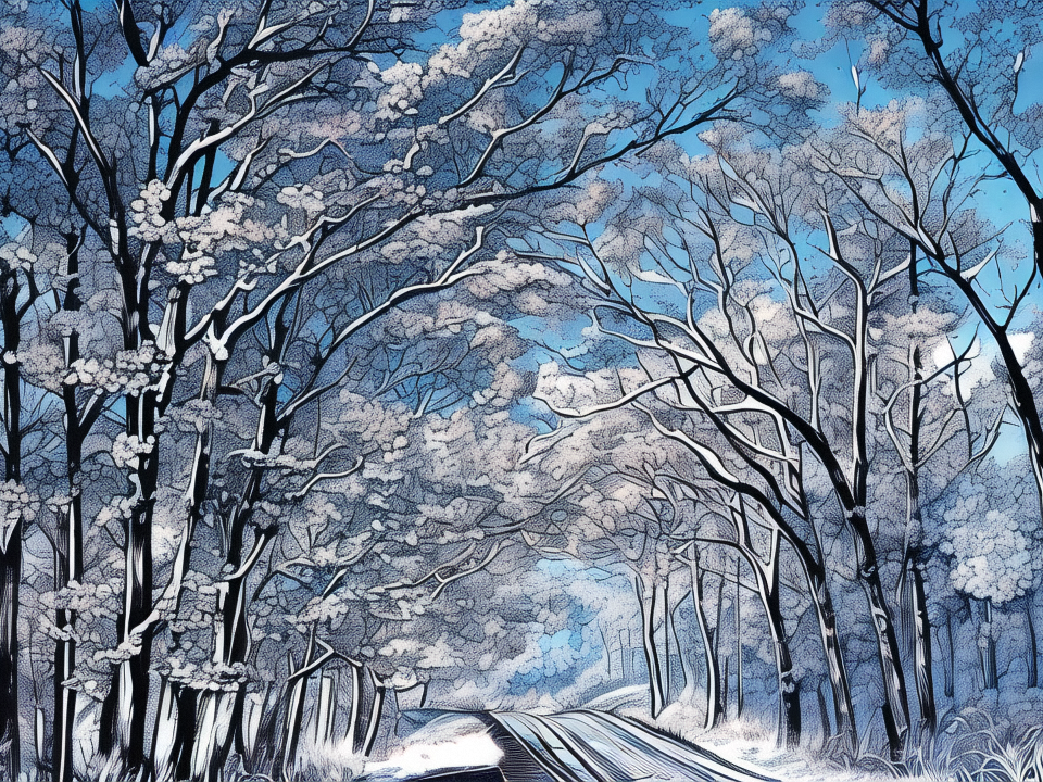 林地雪景_煜辰PandaMaster-站酷ZCOOL