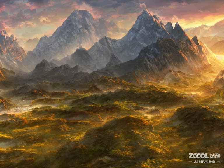 #AI创作实验室#山脉川流_工夫茶2333-站酷ZCOOL