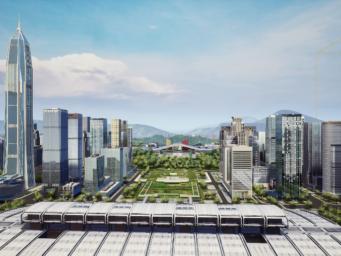 UE4深圳福田罗湖CBD场景_指间青丝斩清风-站酷ZCOOL