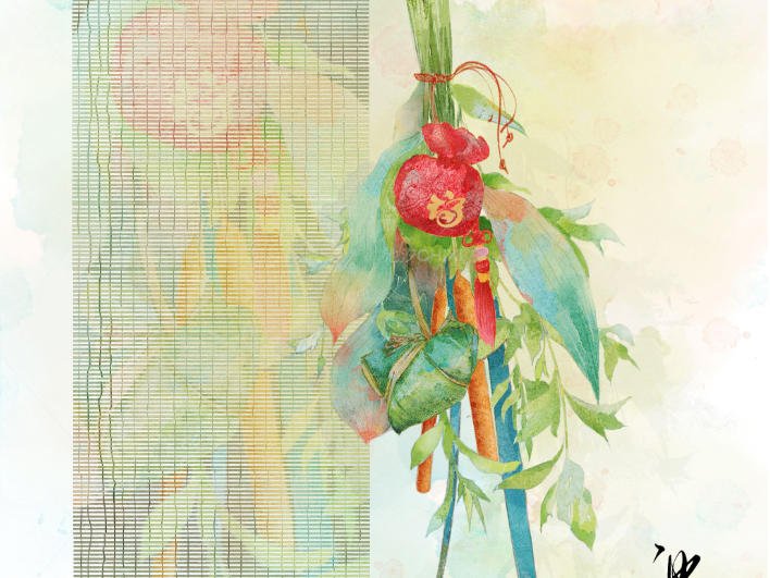 ipad仿水彩非遗系列插画|端午_池汐CX-站酷ZCOOL
