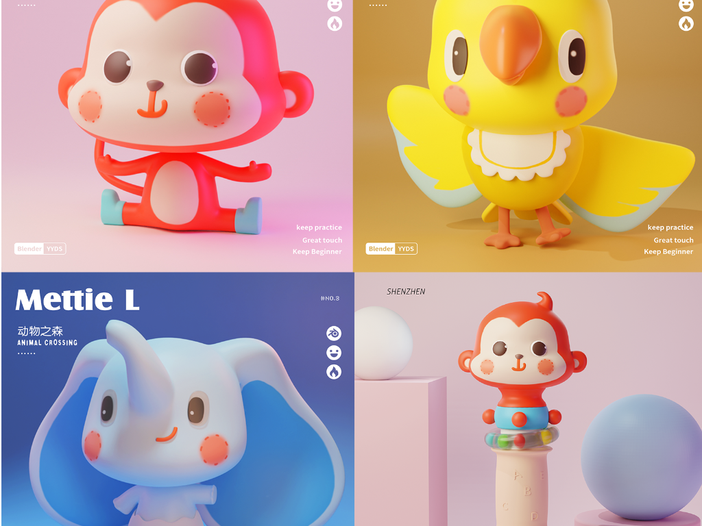 动物IP-玩具_Mettie_Luk-站酷ZCOOL