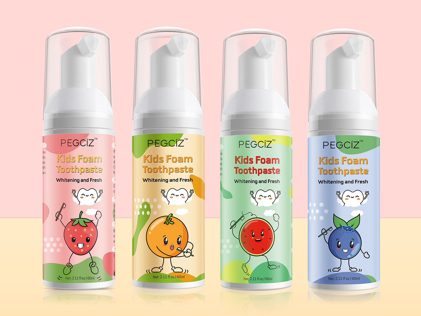 儿童洁牙慕斯包装设计_夏橙yo-站酷ZCOOL