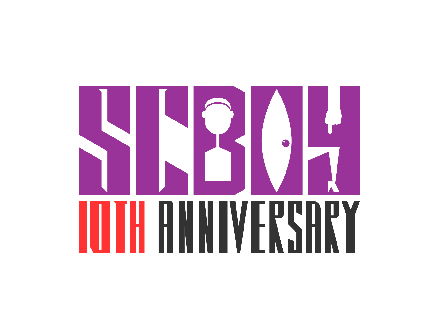 SCBOY10周年纪念征集获奖LOGO_Yura昱火-站酷ZCOOL