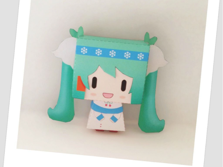 初音方块人_纸模设计师JENTC-站酷ZCOOL