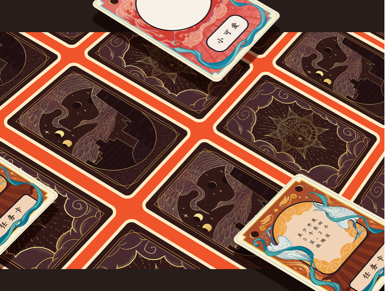 国风插画卡牌设计_尚笑在画画-站酷ZCOOL