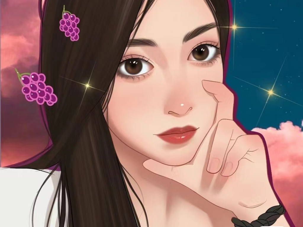 个人画像手绘_淇淇wendy-站酷ZCOOL