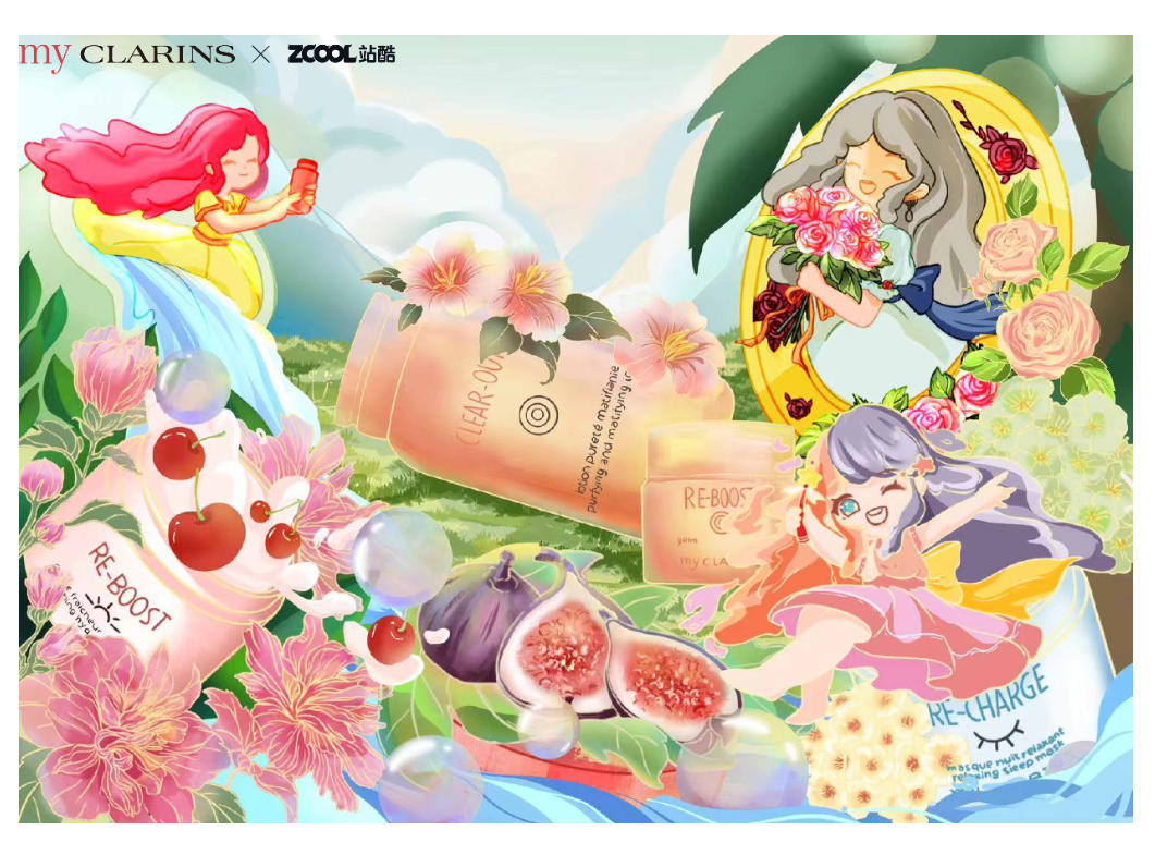 my CLARINS好时机长绽放_上秋思柒-站酷ZCOOL