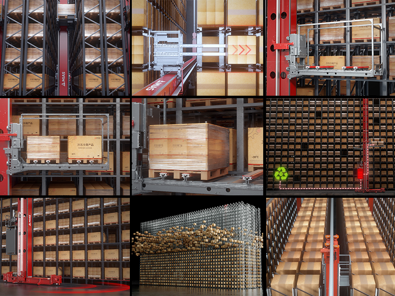 机械设备动画-堆垛机模拟_李洋_LY-站酷ZCOOL