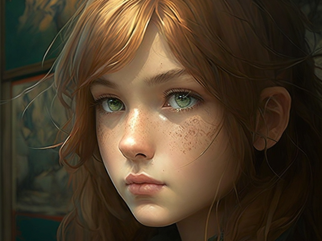 AI生成的女孩~_兮月儿圆圆-站酷ZCOOL