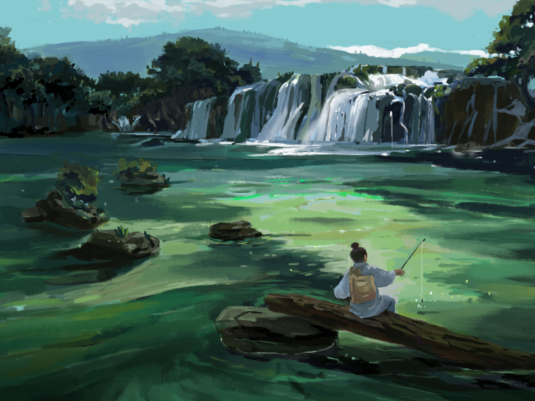 水塘_一山土-站酷ZCOOL