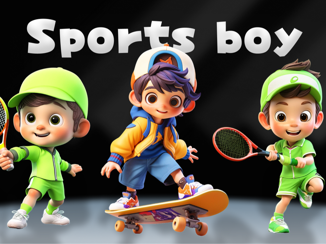 Sports boy and his best friends_章鱼辣味的鱼饼汤-站酷ZCOOL