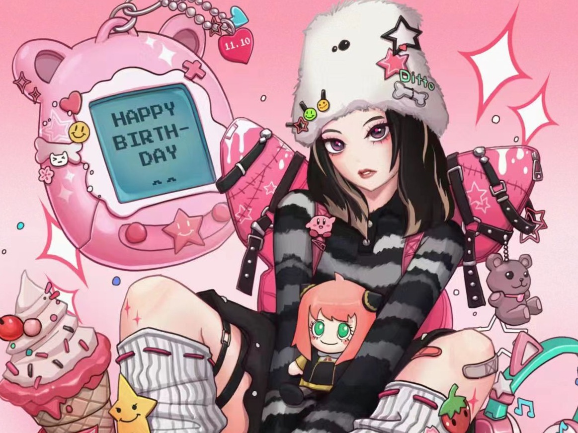 Y2k千禧女孩_Justin赫子-站酷ZCOOL