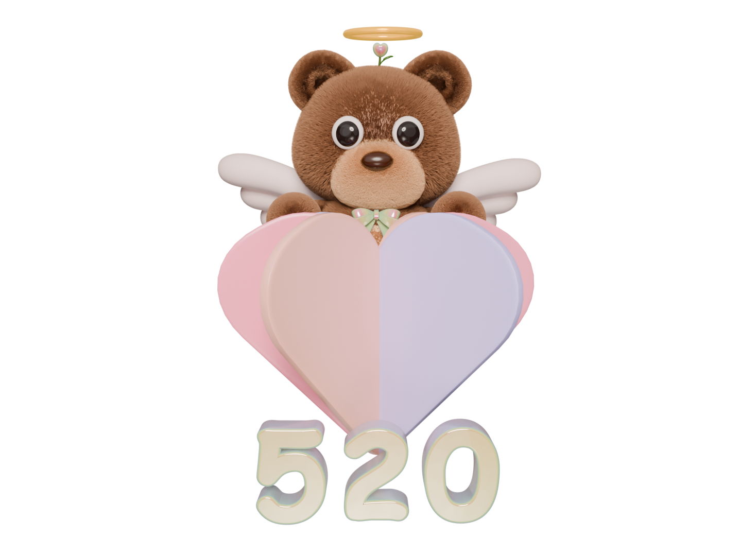 个人IP延申 | 520丘比特小熊_空白格White-站酷ZCOOL