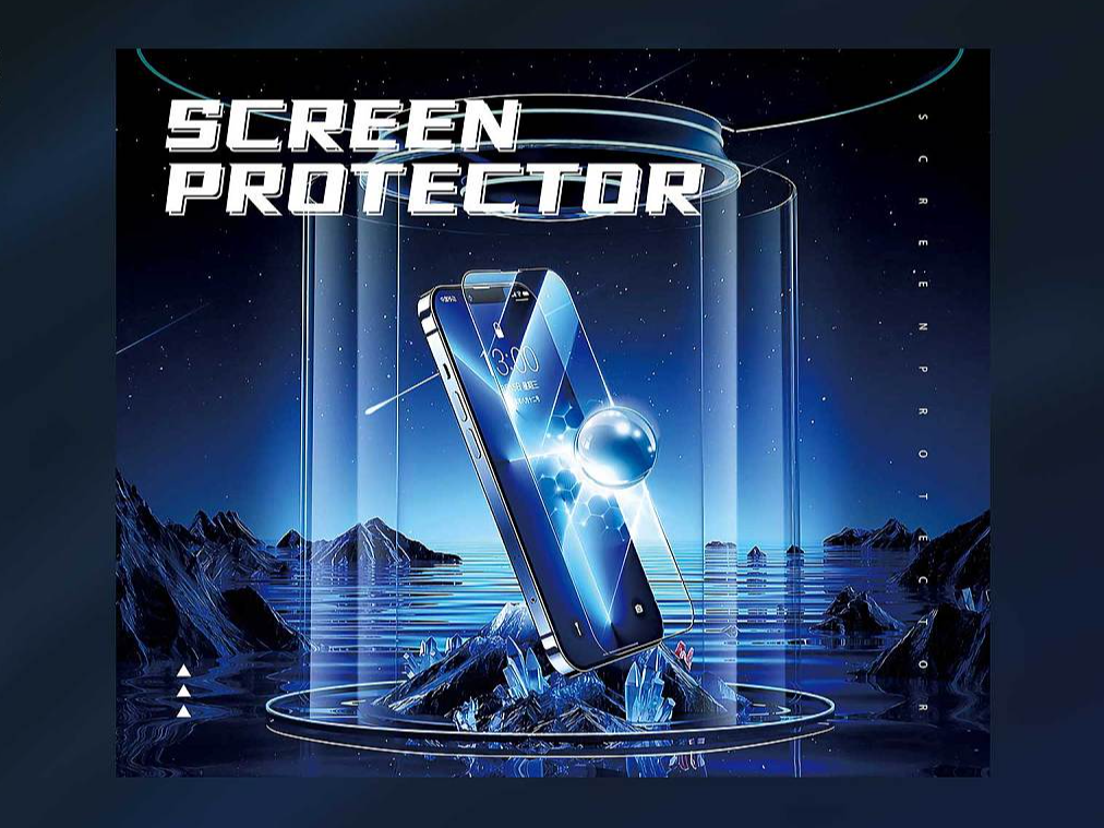 钢化膜展板海报_清和Grace-站酷ZCOOL