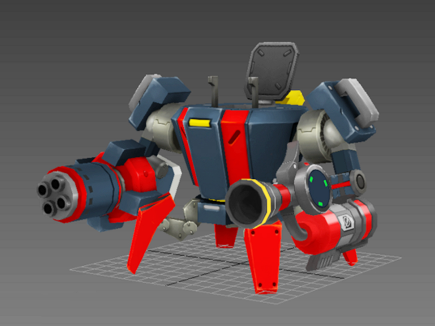 【3DMAX建模】零基础机甲战车模型制作教程。3d建模_Alan安澜-站酷ZCOOL