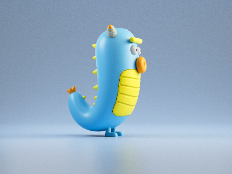 C4D-13小角色_或取诸怀-站酷ZCOOL