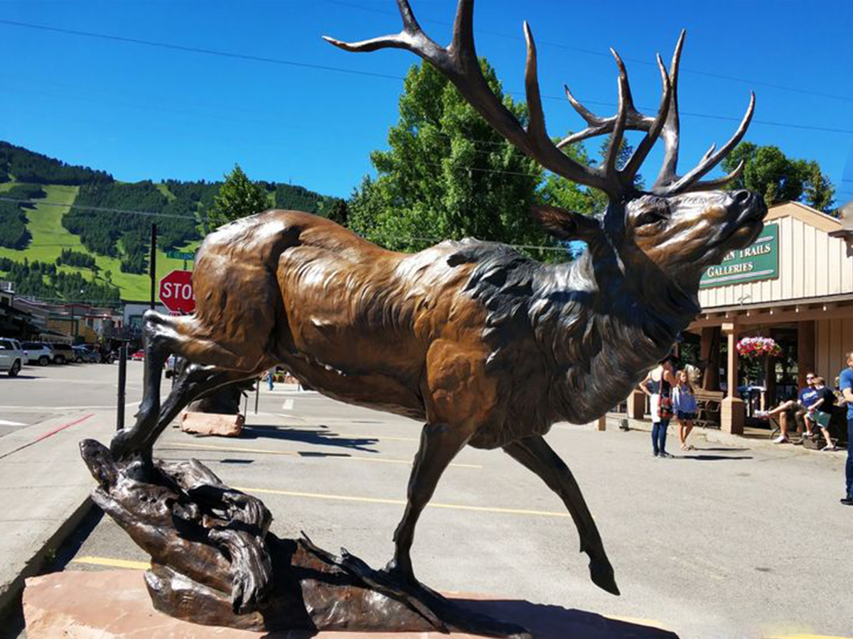 鹿主题文化雕塑_Z464409220-站酷ZCOOL