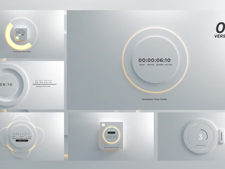 AE模板 | 设计独特的倒数计时器工具包展示_猿文件网官方账号-站酷ZCOOL