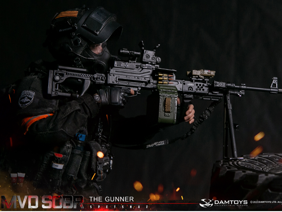 DAMTOYS：俄罗斯联邦内务部特别反应小组PKM机枪手_DAMTOYS-站酷ZCOOL